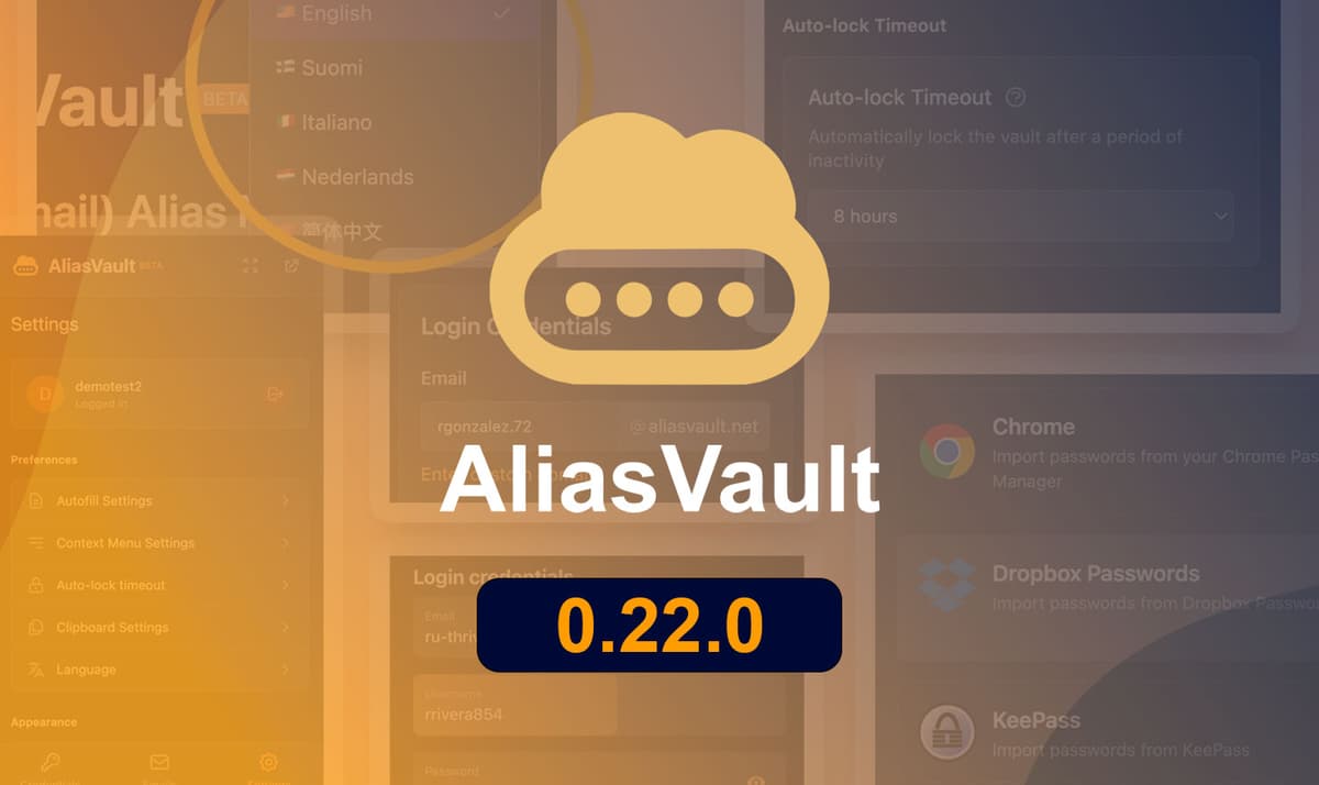 AliasVault - Privacy-First Password & Email Alias Manager